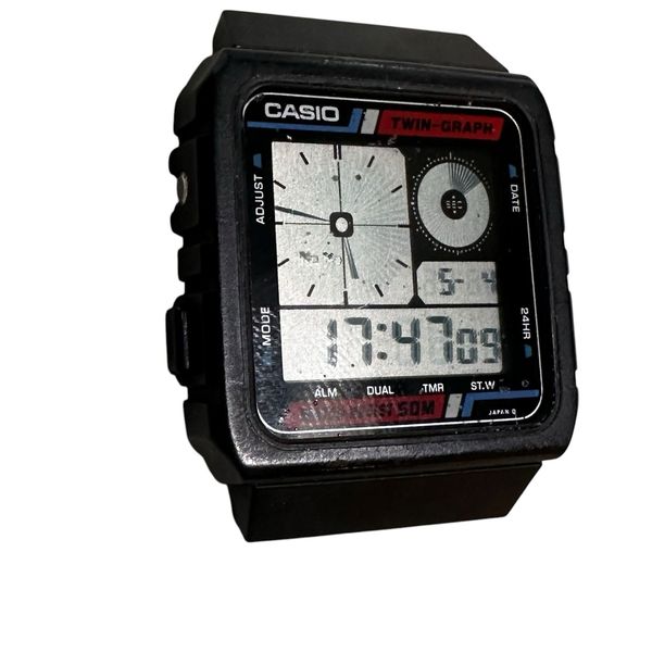 CASIO AE-20W TWIN GRAPH WR 50M VINTAGE DIGTAL WATCH JAPAN 1984 Vintage ...