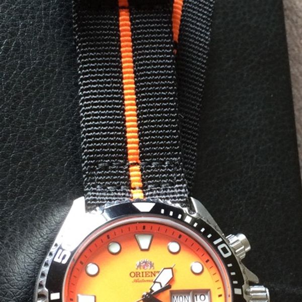 SOLD: Orient Orange Ray Original OEM Bracelet Zulu $95 | WatchCharts ...