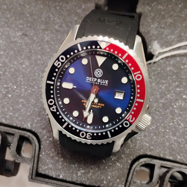 FS: Deep Blue Pro Diver 200 Pepsi Quartz Diver | WatchCharts Marketplace