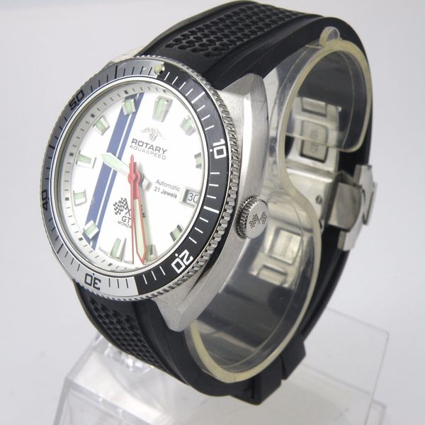 Gent's Rotary GT Monza Swiss Automatic Sapphire Aquaspeed Watch - 100m ...