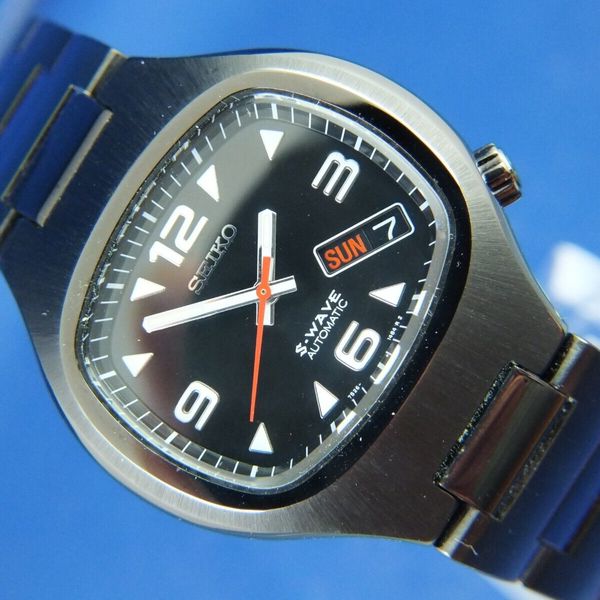 Seiko S Wave Automatic Watch 7S26-5010 Vintage 1990s RETRO Immaculate ...