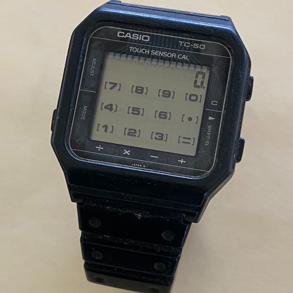 Casio Touch Screen Calculator Watch - TC-50 - 1984 Vintage - LucasFilm ...