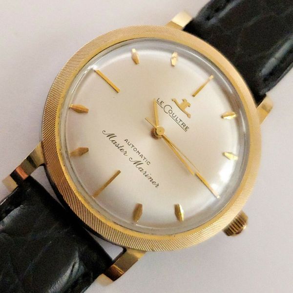 1969 LeCoultre Master Mariner Automatic 14K Gold 882 Caliber Watch RUNS ...
