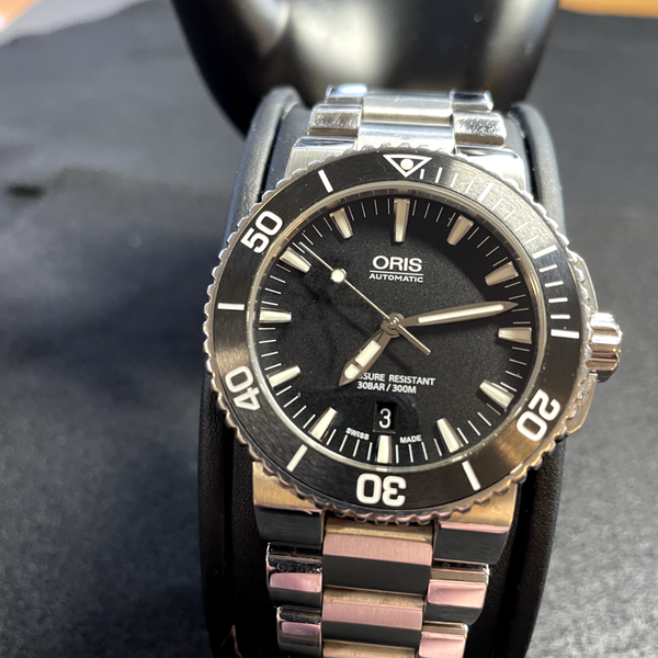 ORIS Aquis 7730 Date black Dial Automatic Men's Watch_837430 ...