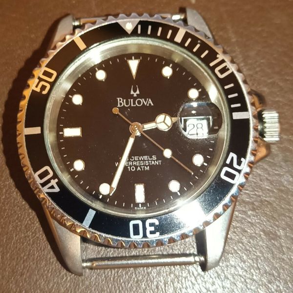 Bulova 1D16M Submariner Style Automatic Watch. Defective Sold As Is ...