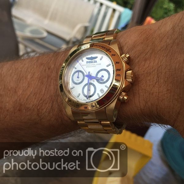 Invicta Speedway Gold "Daytona Homage" | WatchCharts Marketplace