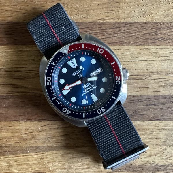 Seiko Padi Pepsi Turtle SRPE99 W. Erikaâ s Originals Strap ...