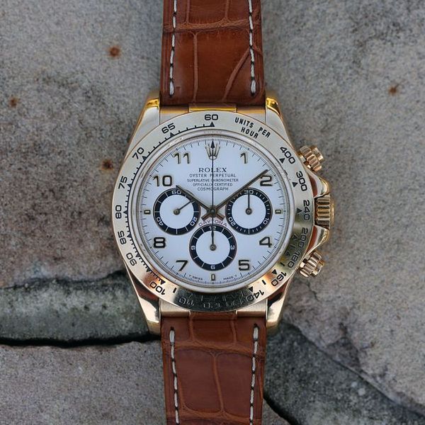 1993 Rolex Daytona ref. 16518 Gold Zenith, White Arabic Dial ...