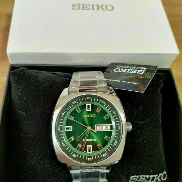 Seiko watch RECRAFT SNKM 97, Green Dial, Automatic, Stainless Steel-NEW ...