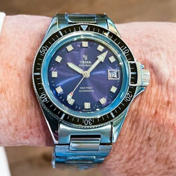 YEMA SUPERMAN AUTOMATIC DIVE WATCH ....Heritage Blue ... | WatchCharts