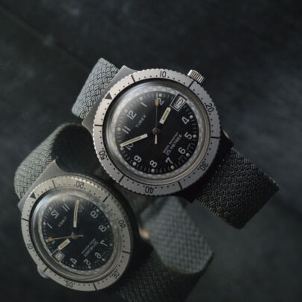 Timex Rare Men's Submarine 25 Meters Oversized Vintage Diver Watch 38 X ...