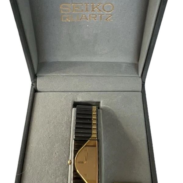 Seiko Art Deco HALF MOON 2P20-5K00 Ceramic Effect Quartz Watch ...