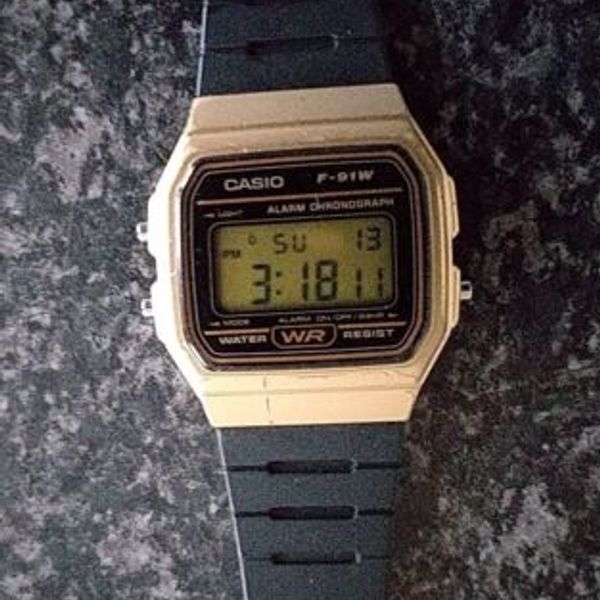 Casio Classic Gold Case Black Resin Strap Runs | WatchCharts Marketplace