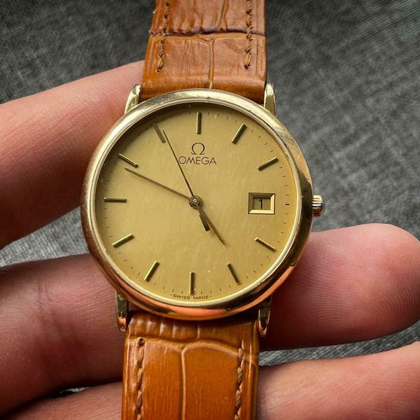 Vintage Omega De Ville Quartz Slim Gents Watch, 32mm Swiss Made ...