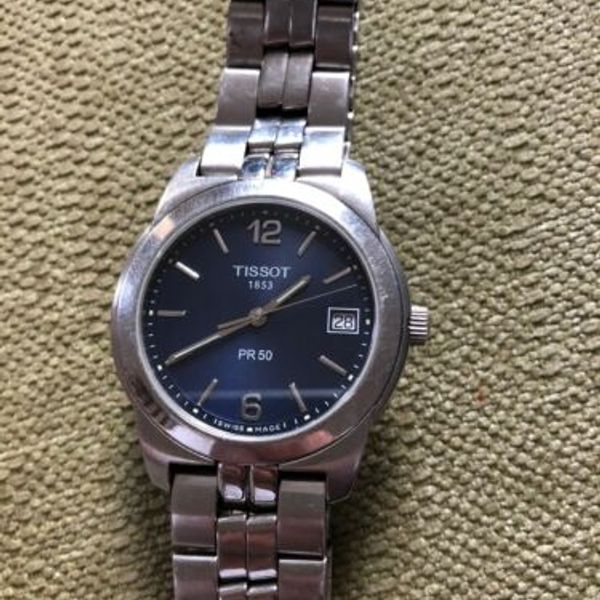 Tissot 1853 Stainless Steel Water Resistant 50M Sapphire Crystal Watch | WatchCharts Marketplace