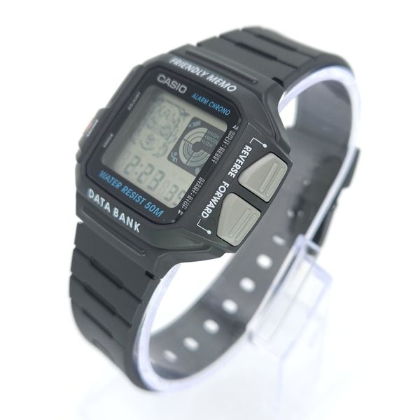 NOS CASIO DBJ-21 FRIENDLY MEMO DATA BANK WR 50M VINTAGE DIGITAL WATCH ...