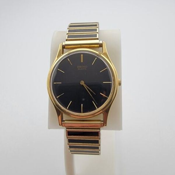 Men's Seiko 5Y30-7A79 Gold Tone Stainless Steel Vintage Quartz Watch New Battery | WatchCharts ...