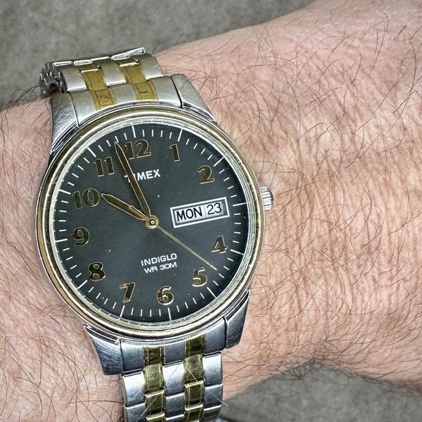 Vintage Timex Indiglo WR 30M Day & Date Wrist Watch | WatchCharts Marketplace