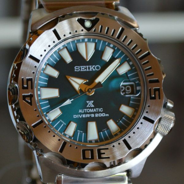 Seiko SZSC005 Jade Monster Stainless Steel 200m Diver's Watch 6R15 ...