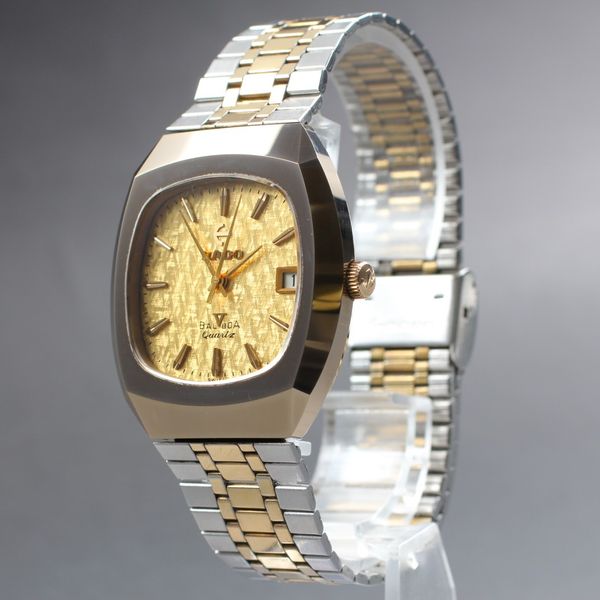 [Near MINT] RADO BALBOA K161 Gold Dial Date 34mm Quartz Men's Watch ...