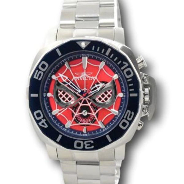 Invicta Marvel Spiderman Men's Limited Edition 48mm Chronograph Watch ...