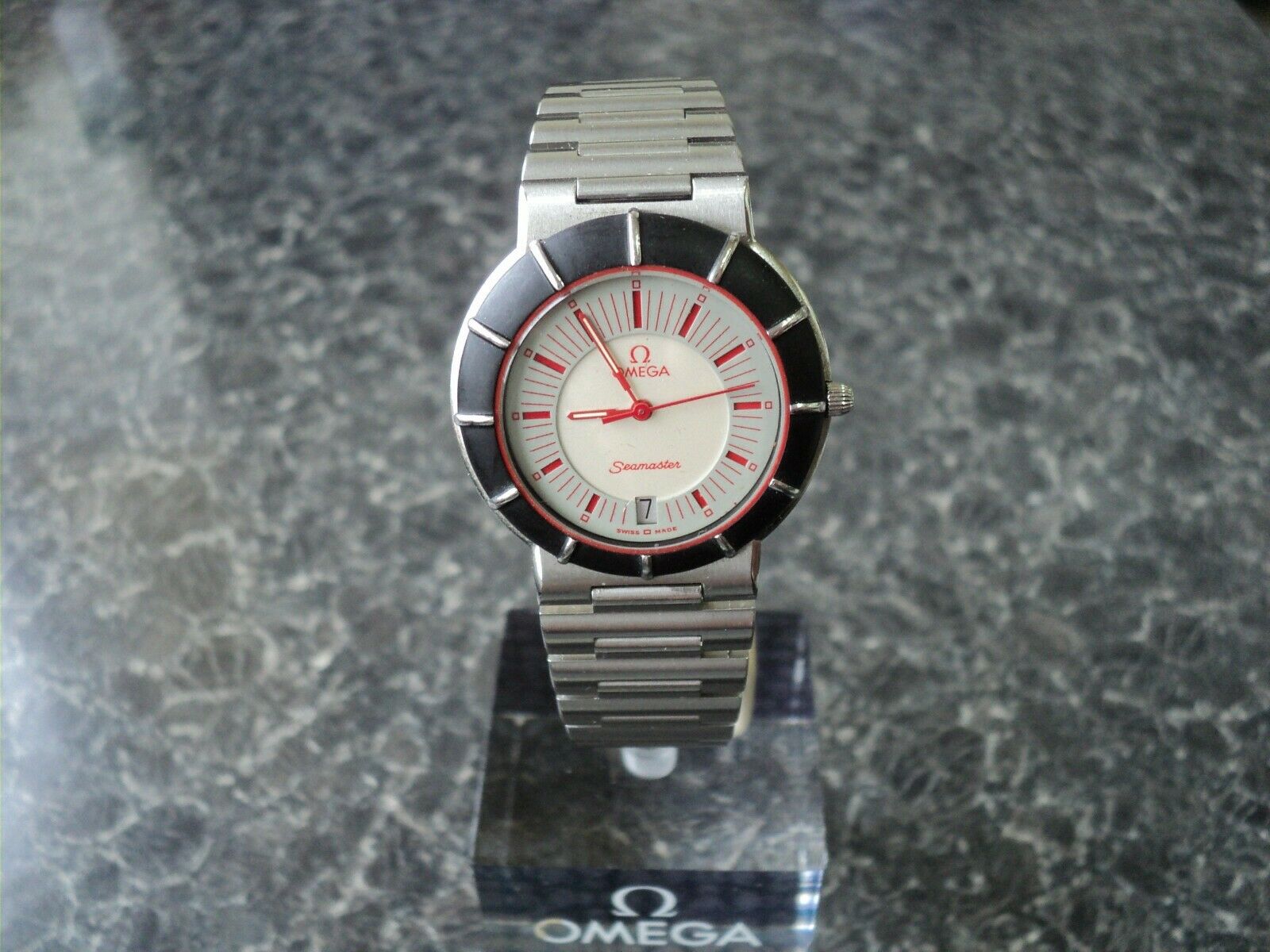 Omega Seamaster Dynamic II Mens Stainless Steel Quartz Watch 1430 Cal ...