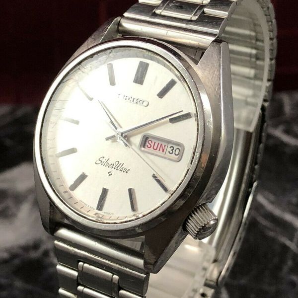 Vintage SEIKO 1977 SILVER WAVE Automatic Watch 6306-8000 Japan #129 ...