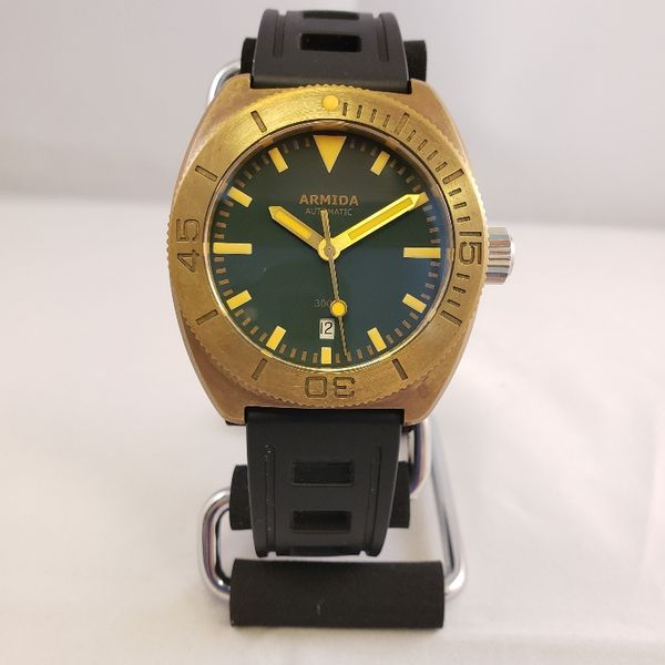 Armida A7 300m Brass Diver - Full Kit | WatchCharts