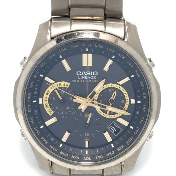 [New] [Used] CASIO LINEAGE Watch Chronograph Black | WatchCharts ...