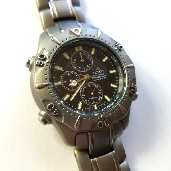 Citizen 0855-H10350 Eco Drive Titanium Promaster Watch Chronograph ...