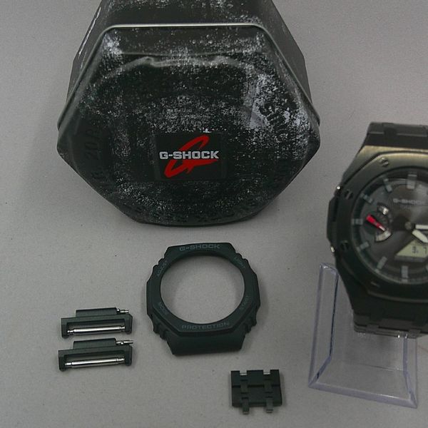 Casio G-Shock GA B2100 1A Mod Metal Case/Bracelet Solar Bluetooth ...