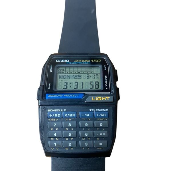 Casio Databank DBC-150 Vintage Watch Black Retro | WatchCharts Marketplace