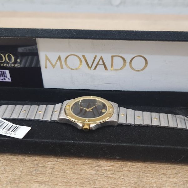 Movado Museum Watch Women 32mm Black Dial Two Tone Round | WatchCharts ...