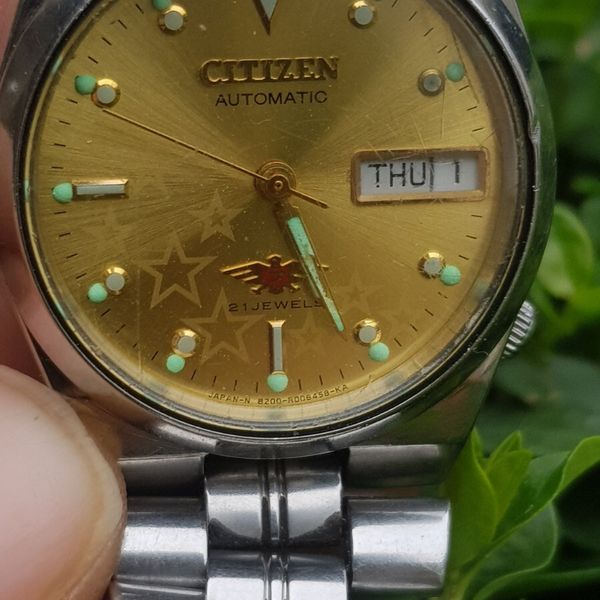 Vintage citizen Automatic 21 jewels Gold dial from Japan | WatchCharts Marketplace