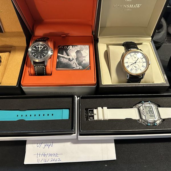[WTS] 6 Piece Watch Lot - Hamilton, Bertucci, Thomas Earnshaw ...