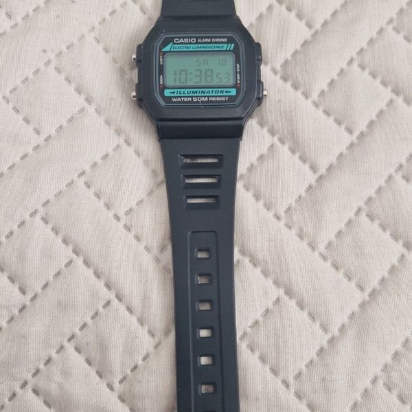 Casio W-86 Illuminator Modified Green Tint | WatchCharts Marketplace
