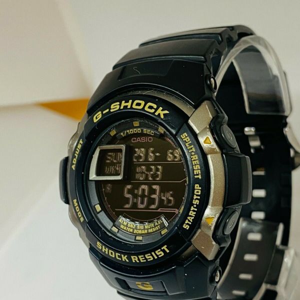 Casio G-SHOCK Gents 3095 GW-7710 Watch Black Silicone Strap Light ...