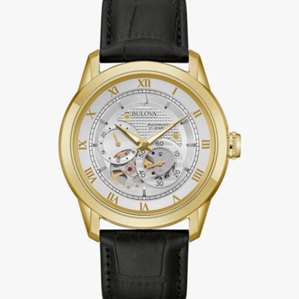 Bulova Men's Classic Sutton 4-Hand Automatic Watch, 24-Hour Sub Dial ...