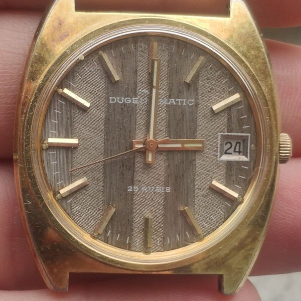 Vintage men's german Dugena automatic watch cal.2512 PUW 1561 repair ...