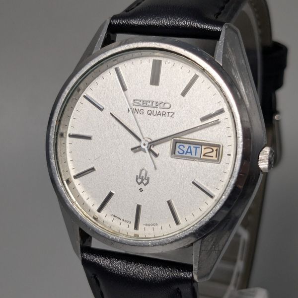 1977 Seiko King Quartz Day Date vintage 4823-8000 good works #25_N ...