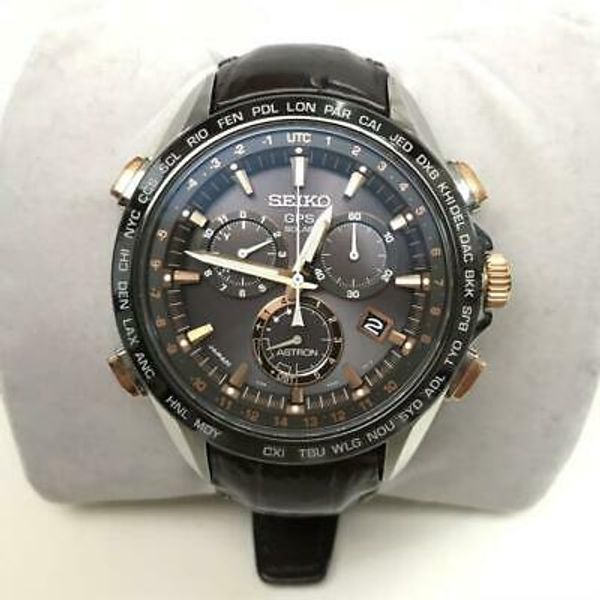 Seiko Astron 8X82-0AB0-1 Titanium Ceramic Japan GPS Solar Mens Watch ...