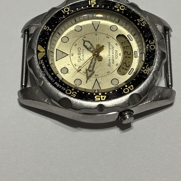 Vintage CASIO 388 AD-520 Ana-digi "Arnie" Mens Watch Repair Smiley ...