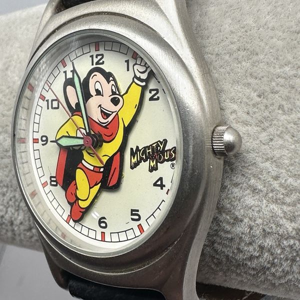 Fossil Mighty Mouse Watch LI-1275 New Battery 34MM 8" Limited Edition ...