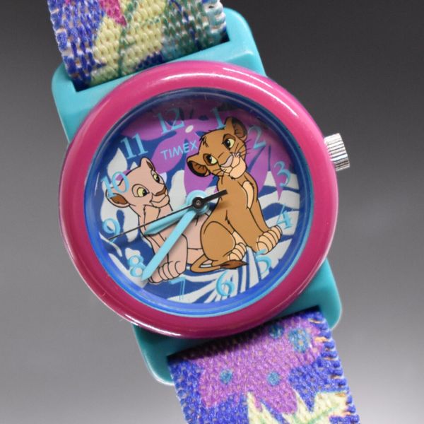 Vtg TIMEX Disney The Lion King Simba Nala Kids Watch Elastic 90's NEW ...