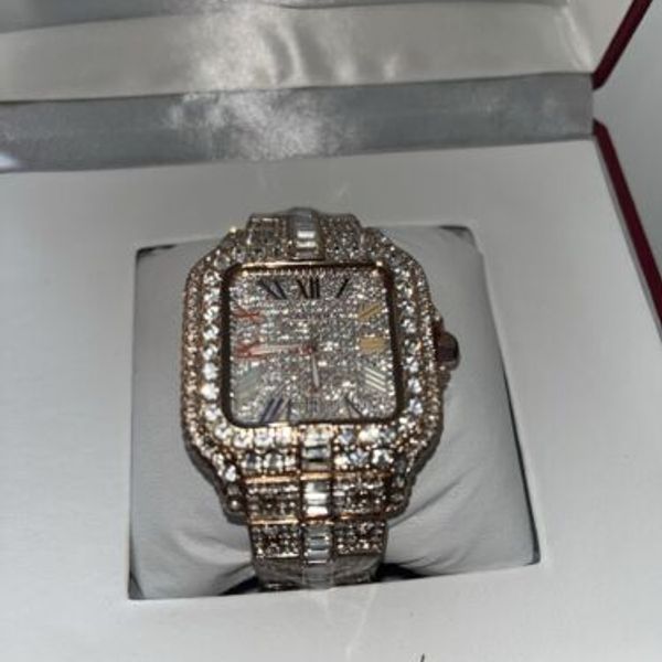 Custom Cartier Santos Roman Dial | WatchCharts Marketplace
