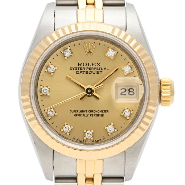 [Wrapping target] Rolex ROLEX Datejust 10P diamond 69173G watch SS YG ...