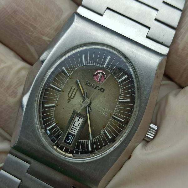 ORIGINAL RADO WATCH TRIDENT 200 MODEL AUTOMATIC MOVEMENT 70s SWISS RARE ...