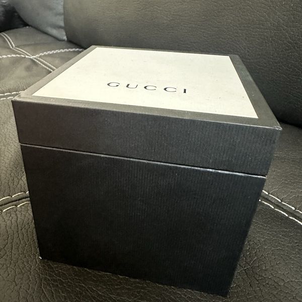 GUCCI Watch Box Empty Box Black White | WatchCharts Marketplace