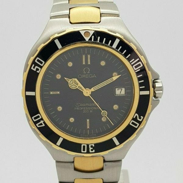 OMEGA SEAMASTER 200m DIVER PRE BOND REF.396.1042.1 CAL.ETA 255461 GOLD ...