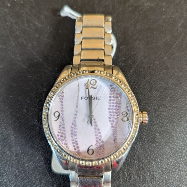 FOSSIL Watch w/ Lavender Face Jeweled Bezel | WatchCharts Marketplace